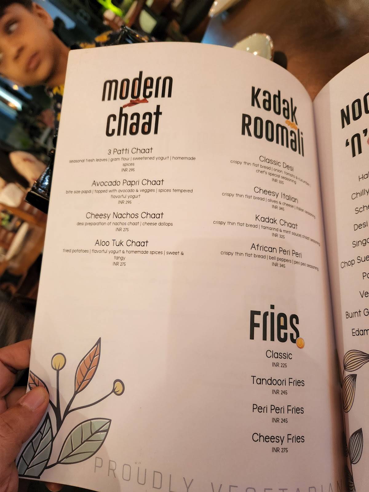 Menu at Indus Flavour, New Delhi, Roof Top