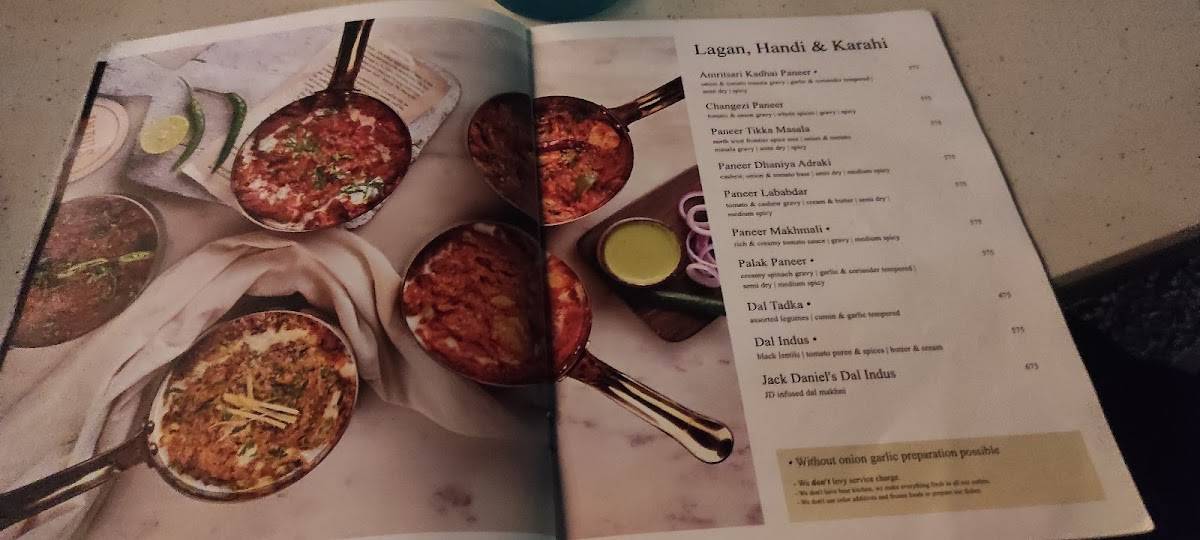 Menu at Indus Flavour, New Delhi, Roof Top