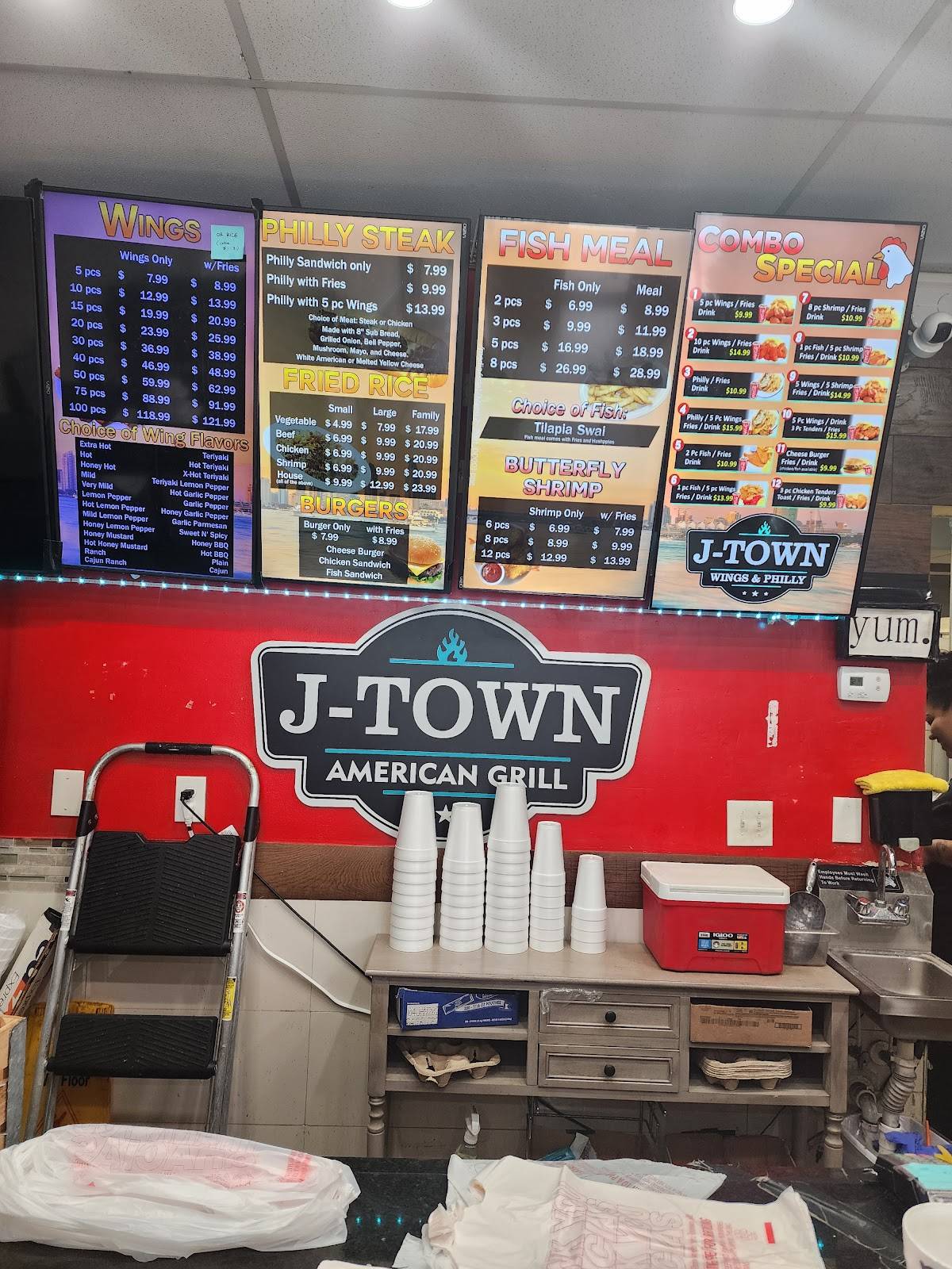 Menu at J-Town Wings & Philly restaurant, Jacksonville