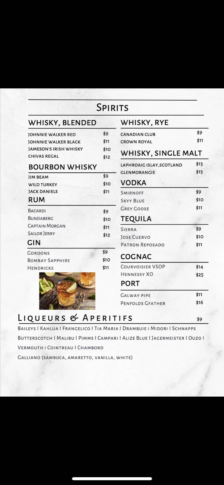 Menu at Jetty Lounge restaurant, Redcliffe