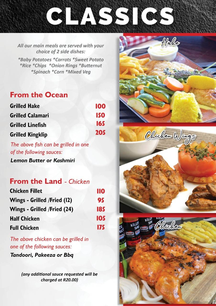 Menu at Jimmy's Killer Prawns Gateway restaurant, Umhlanga, Shop G340 ...