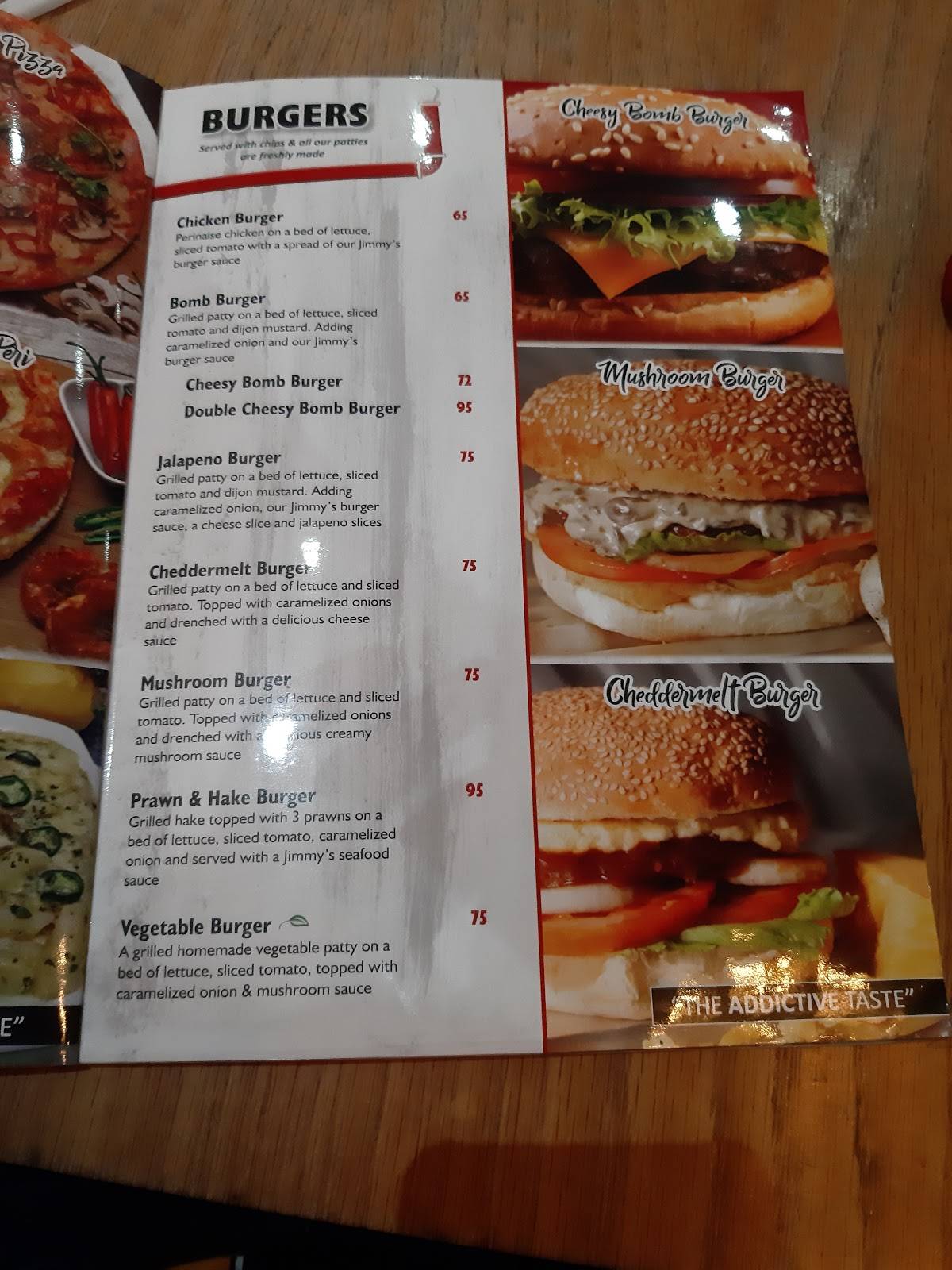 Menu at Jimmy's Killer Prawns Gateway restaurant, Umhlanga, Shop G340 ...