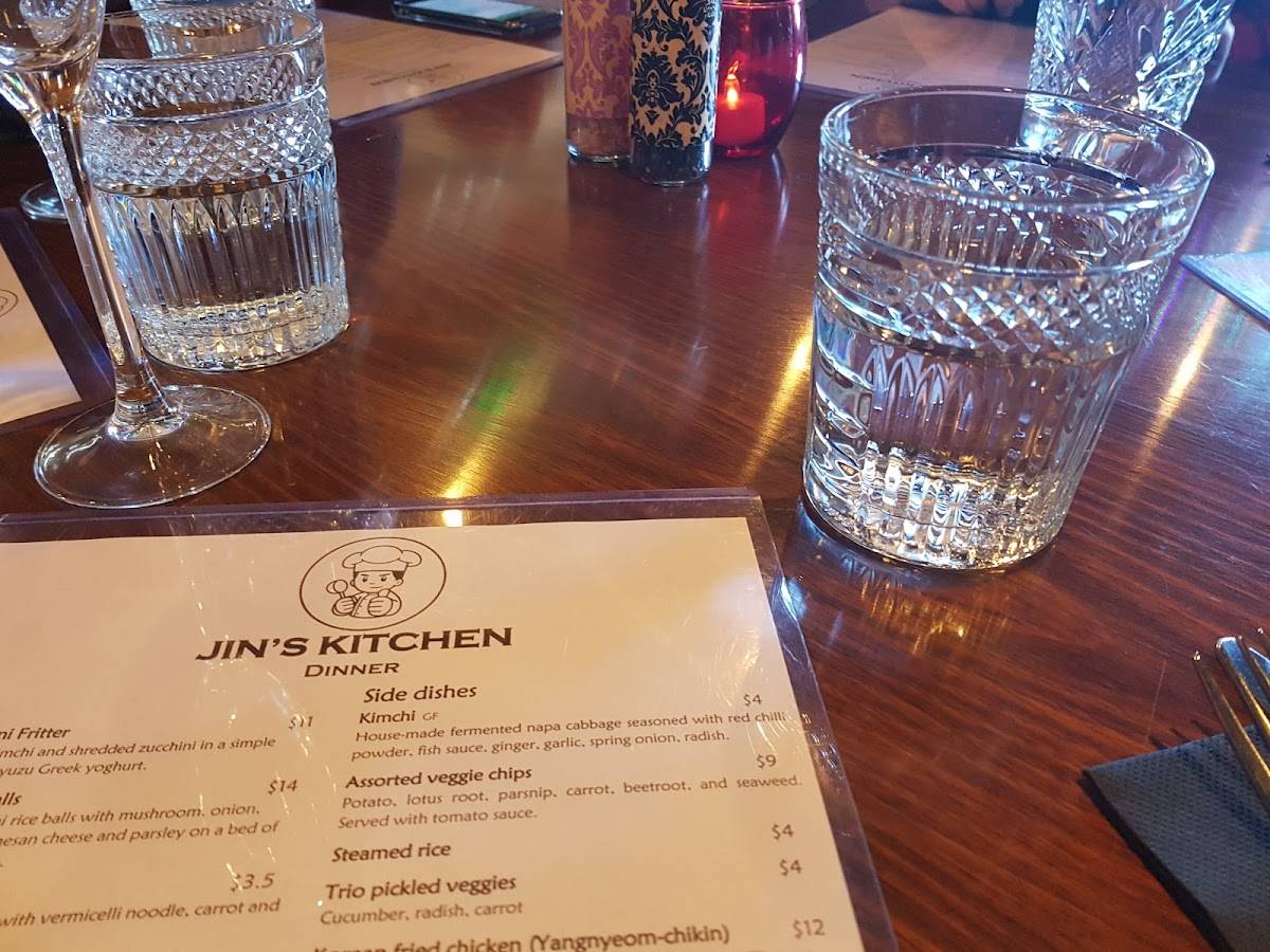 Menu at Jin's Kitchen restaurant, Huonville