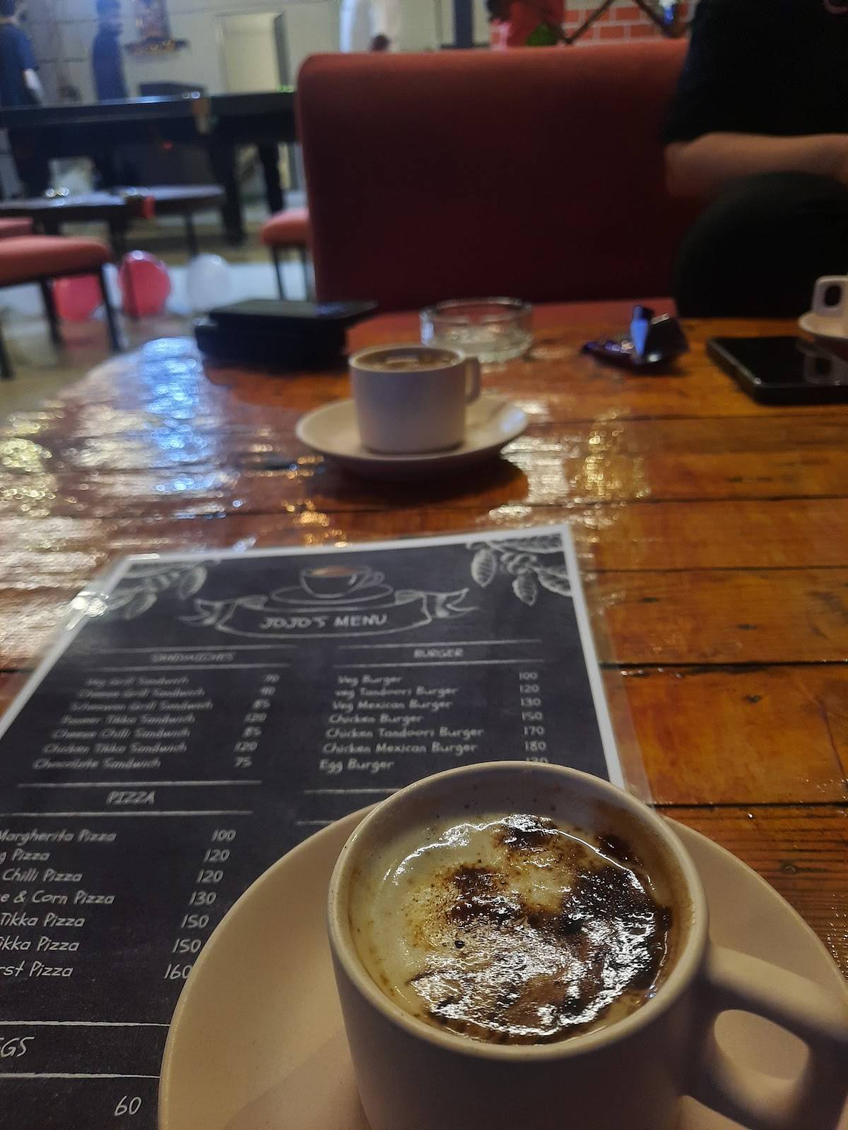Menu at JoJo's - Rooftop cafe and lounge, Nashik