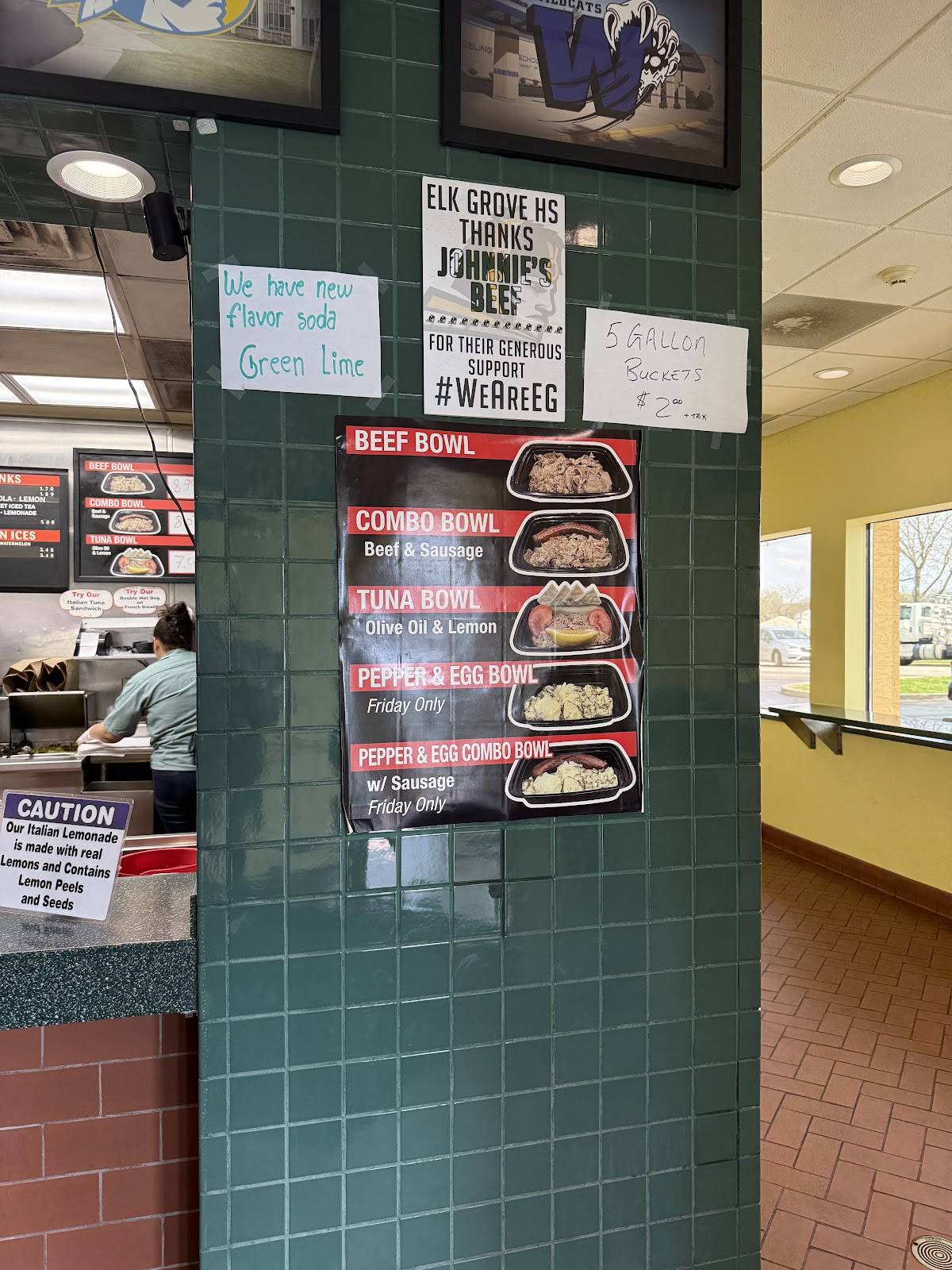 Menu at Johnnie's Beef restaurant, Arlington Heights, S Arlington ...