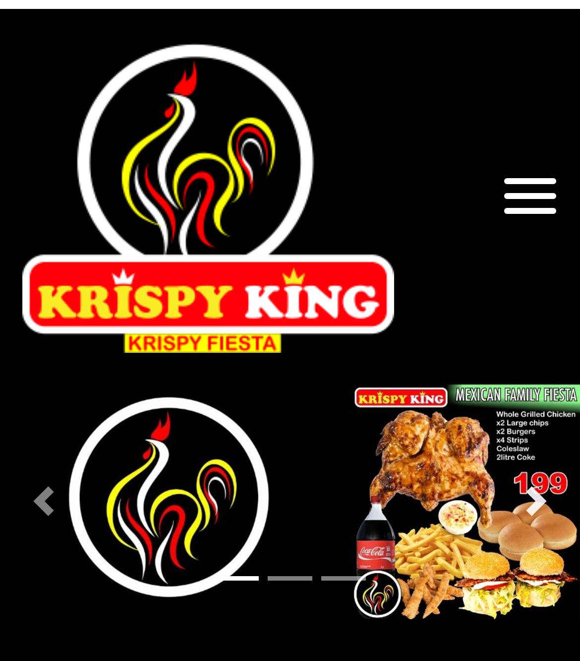 Menu at KRISPY KING LONG STREET (HALAL) restaurant, Cape Town