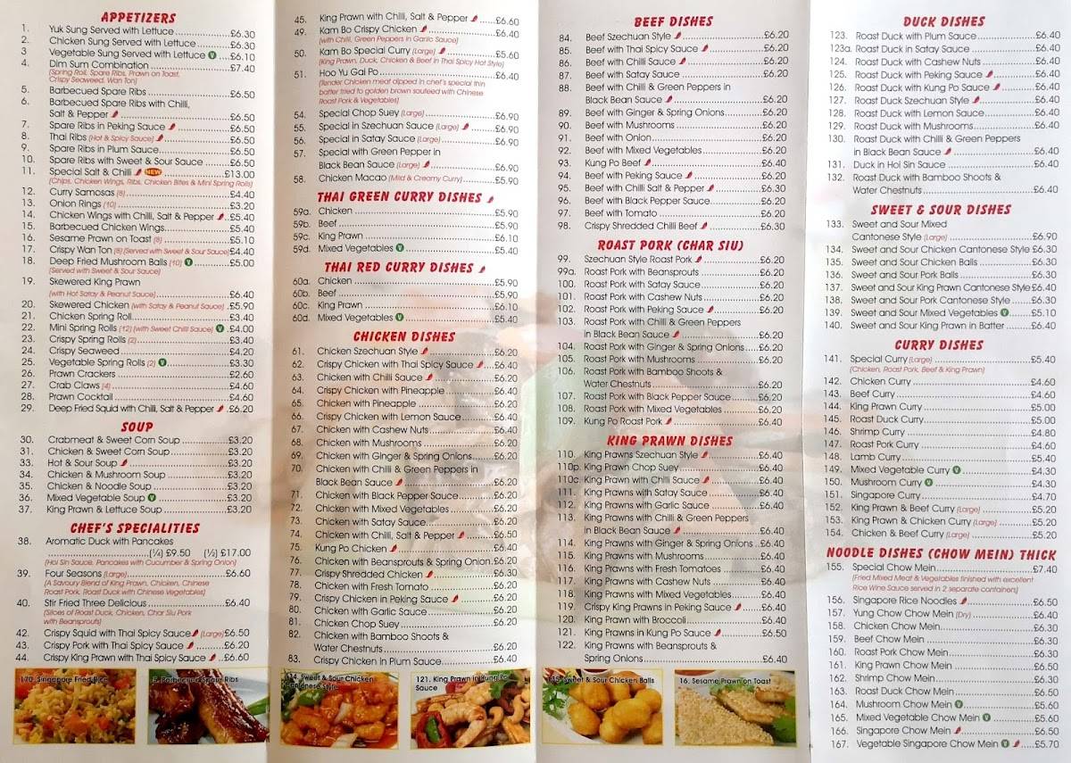 Menu at Kam Bo fast food, Wolverhampton
