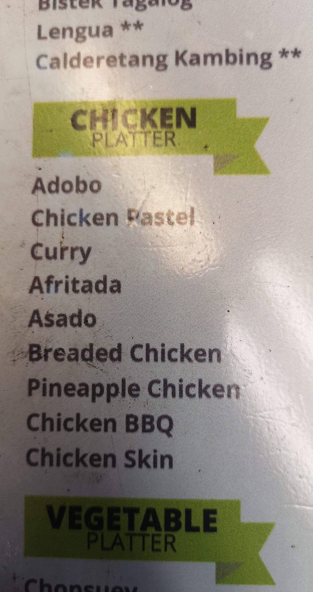 Menu at Kanto Filipino Streetfood restaurant, Fountain Valley