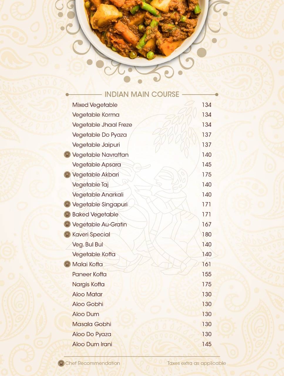 Menu at Kaveri Restaurant, Ranchi, Shop 9-11