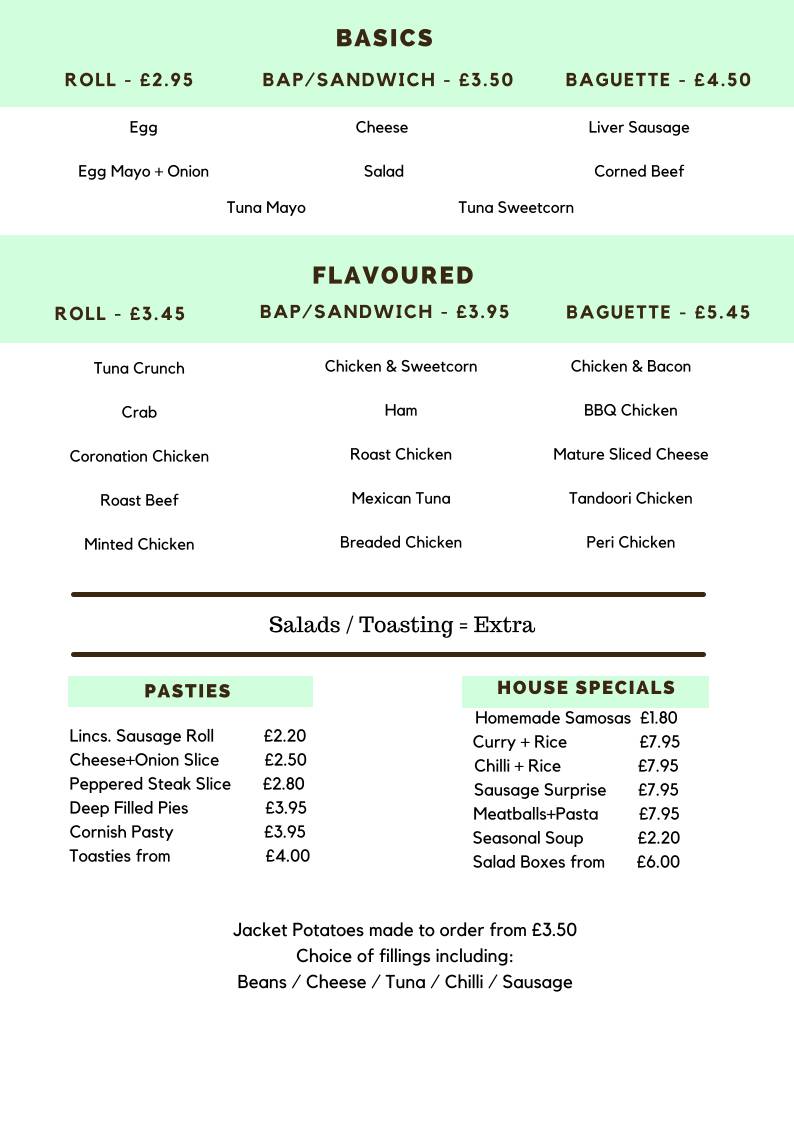 Menu at Kay's Kitchen restaurant, West Drayton