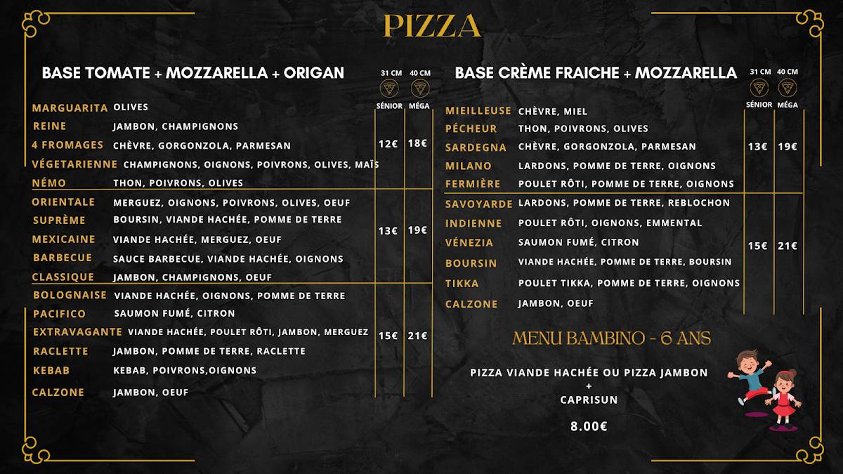 Menu au Kebab Le Bosphore Dieppe restaurant, Dieppe