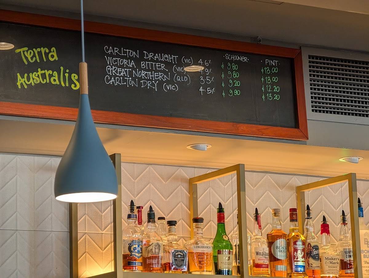 Menu at Kelly's Hotel restaurant, Cranbourne