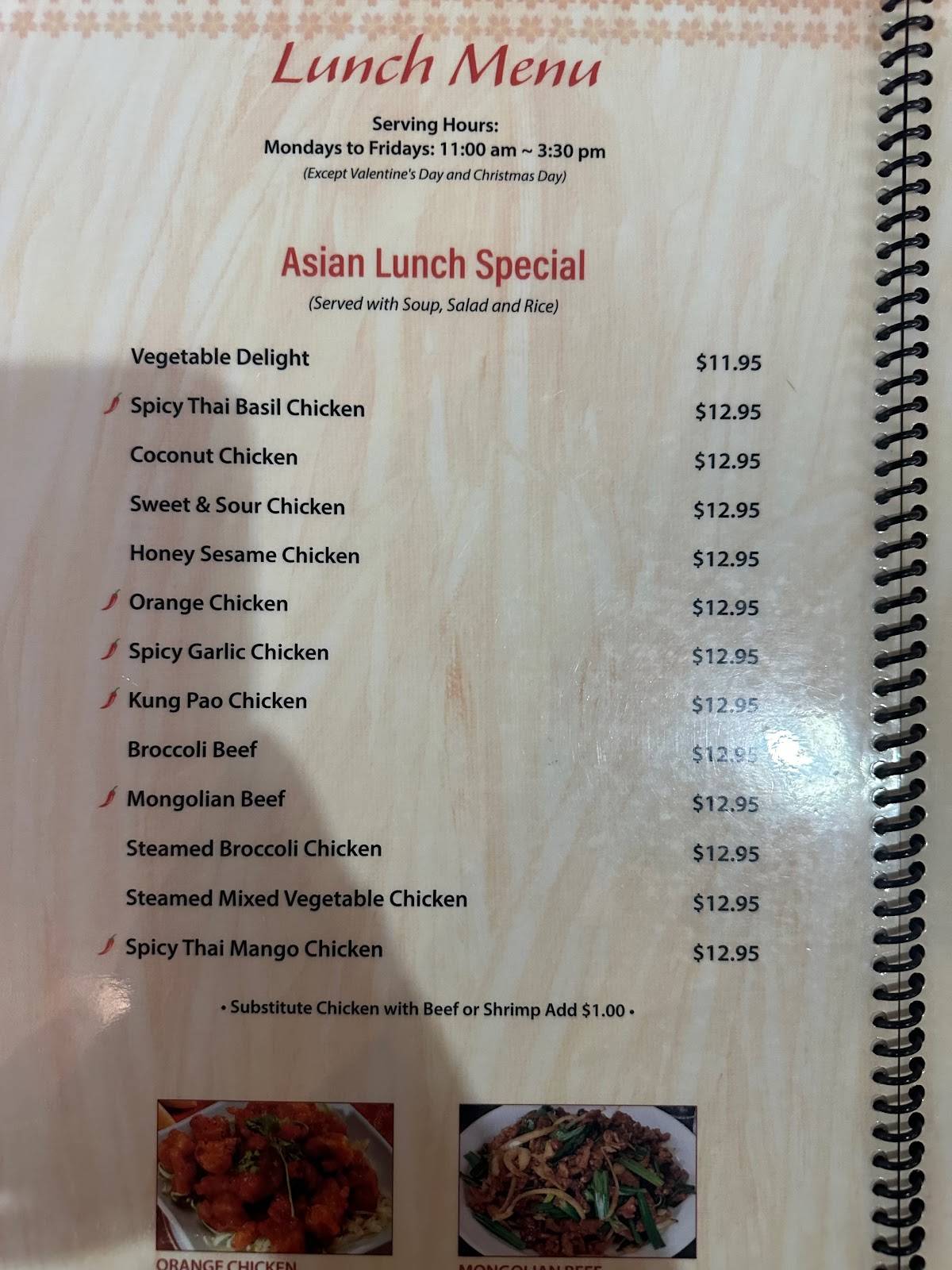 Menu at Sakura's Sushi and Grill restaurant, Kingman