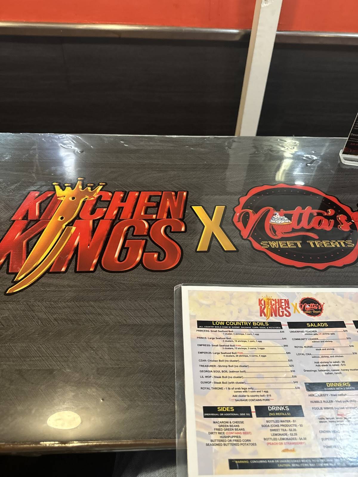 Menu at Kitchen Kings x Natta’s Sweet Treats restaurant, Augusta ...