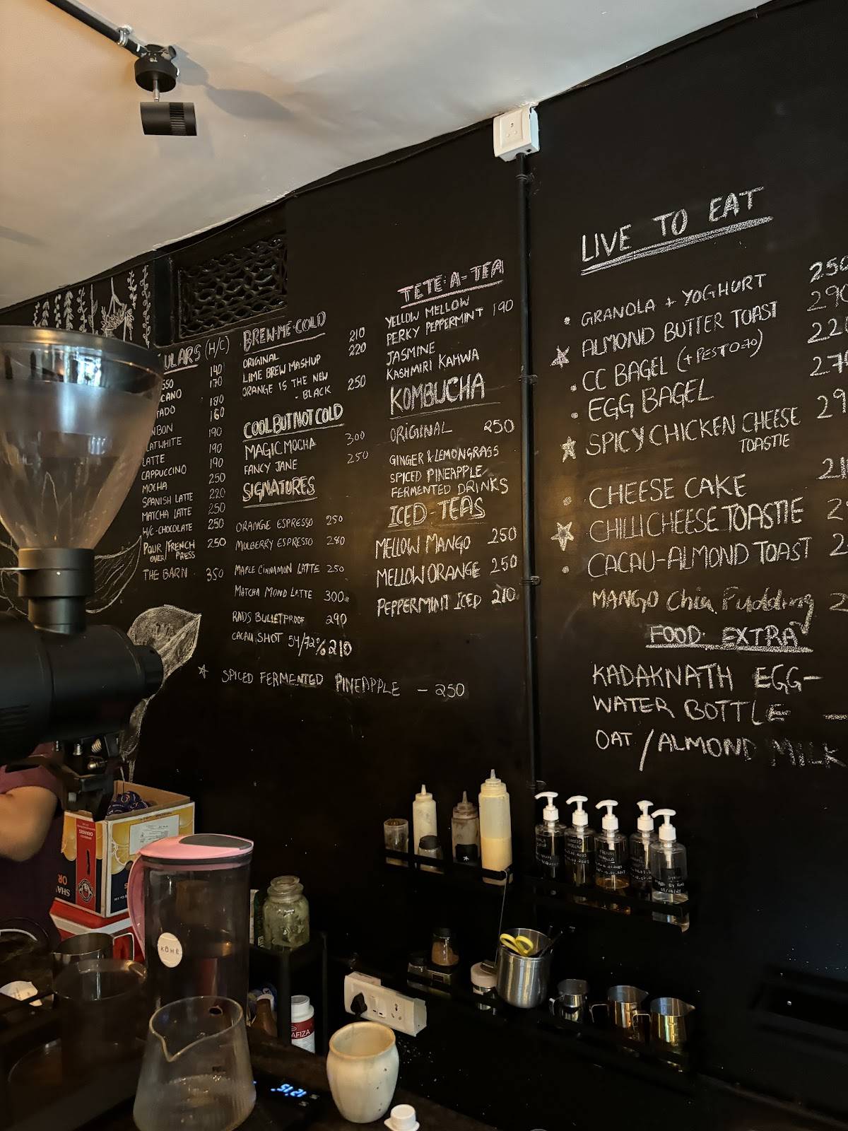 Menu at Kohe - The Coffee Shop, Hyderabad