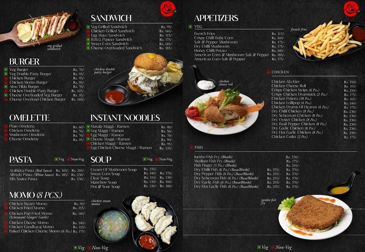Menu at Kolkata 40, Kolkata