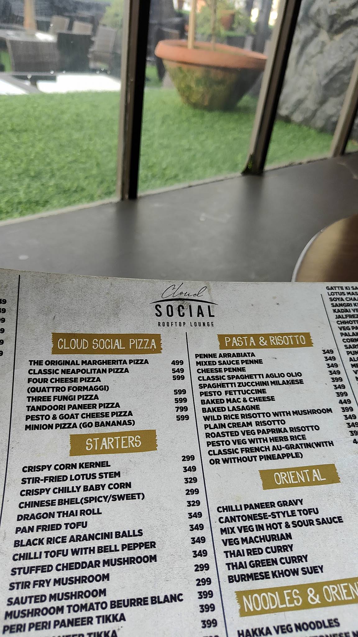 Menu at CLUB AERIES - SKYBAR & KITCHEN, Kolkata, Spencer's 6thFloor terrace