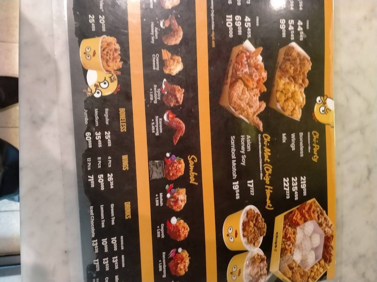 Menu at Kopi Kenangan x Chigo x Flip Burger - Ruko Duta Mas Jelambar ...