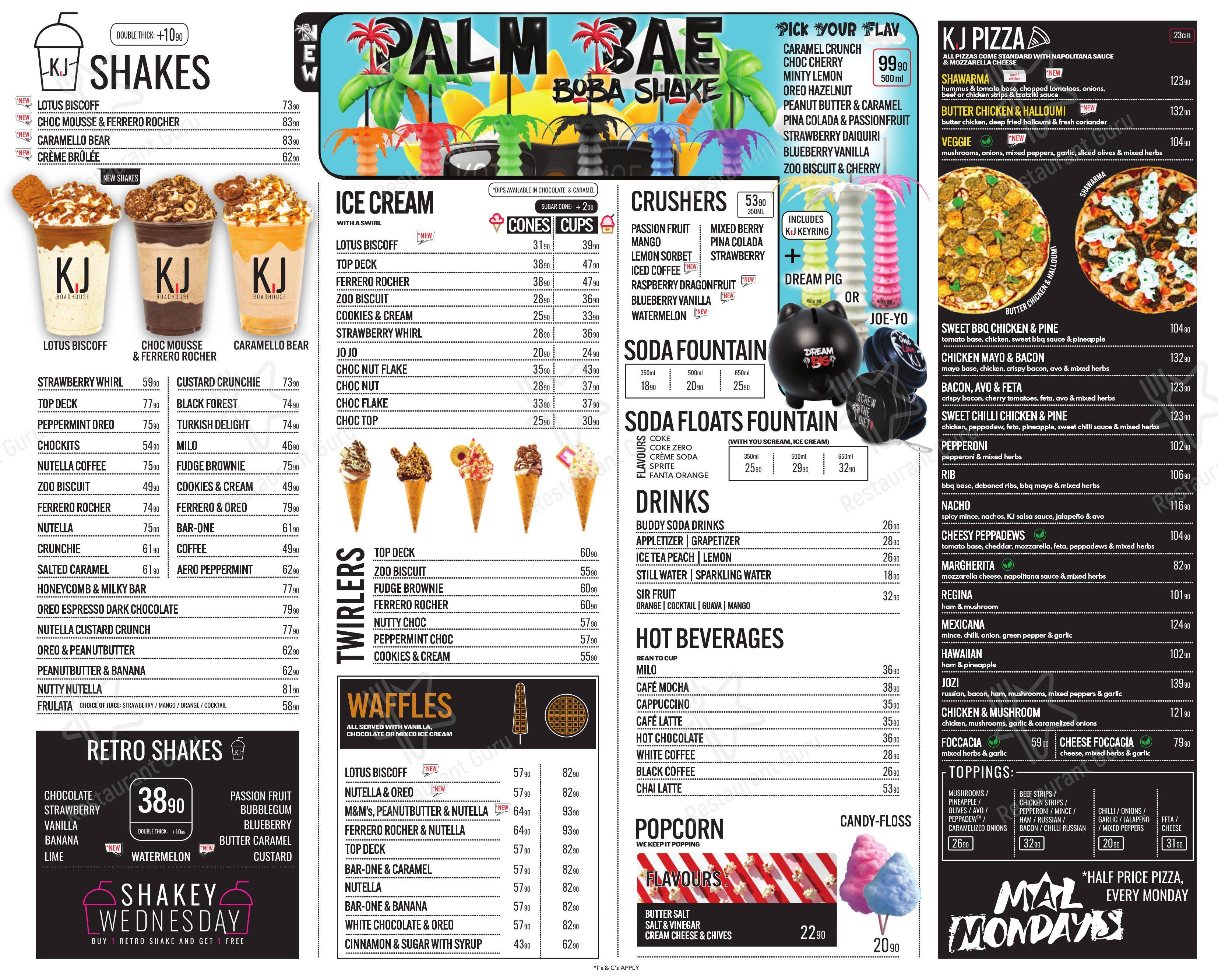 Menu at Kota Joe Roadhouse - Edenvale restaurant, Edenvale, 13 Van ...