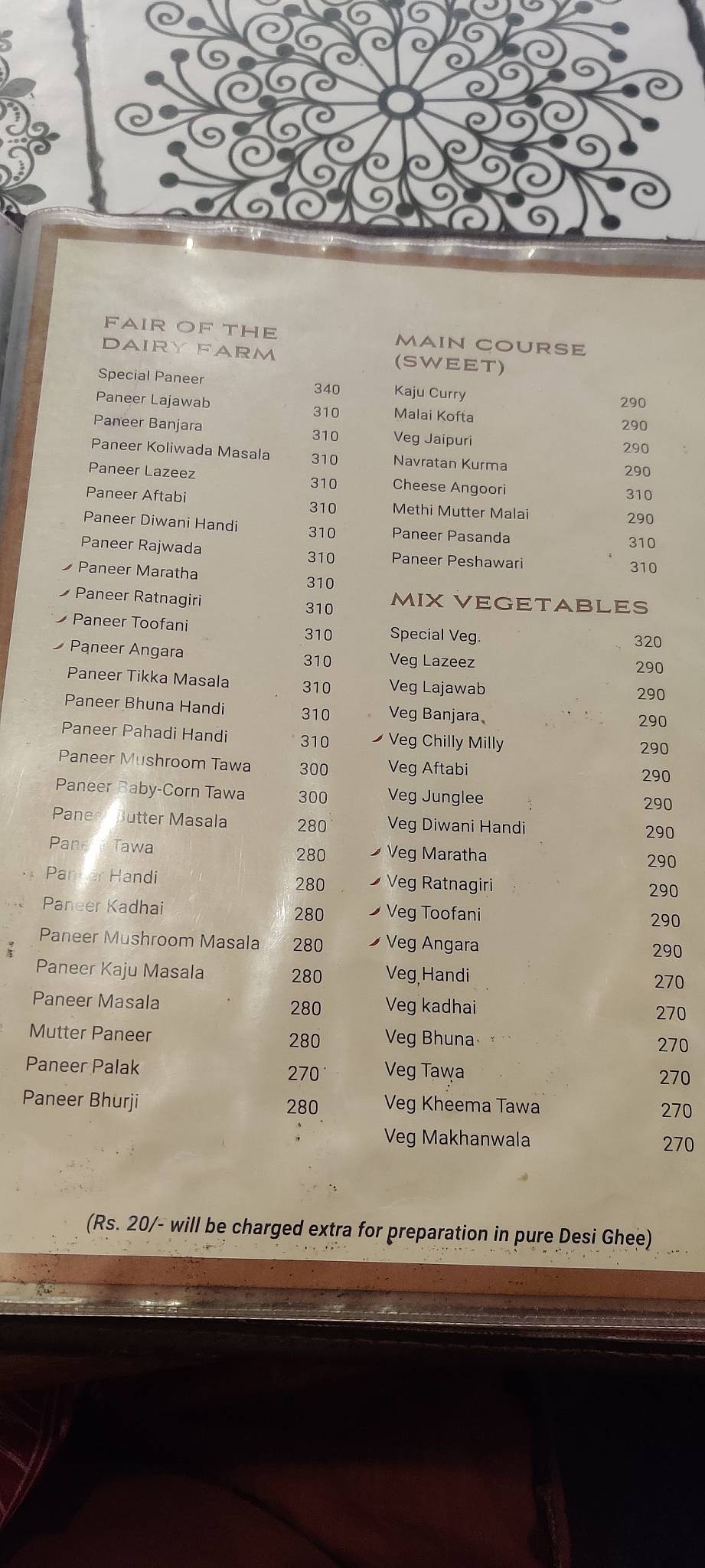 Menu at Krishna Veg, Dehu Road, Kiwale Rd