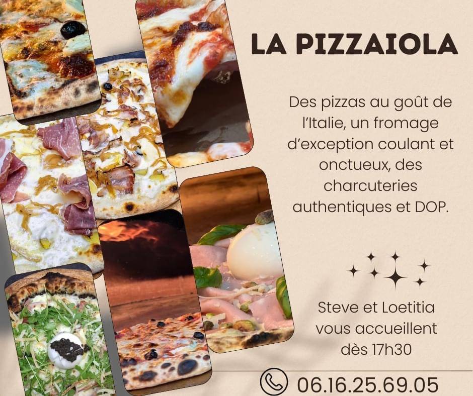 Menu au LA PIZZAIOLA pizzeria, Saint-Geniès-de-Comolas