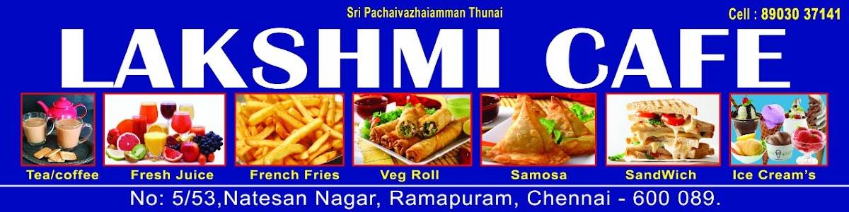 Menu at LAKSHMI CAFE, Chennai, Park