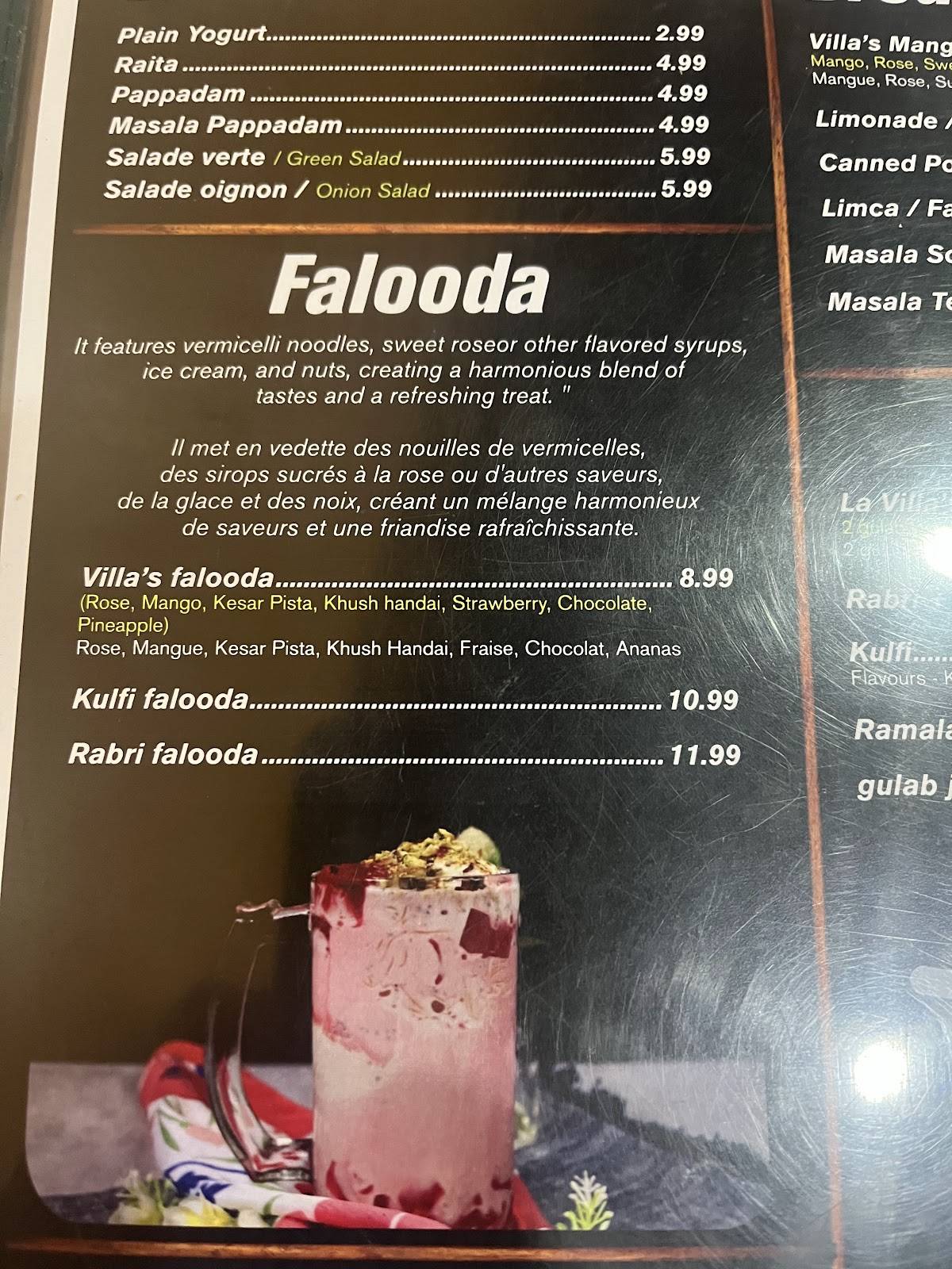 Menu au LAPAANVILLA RESTAURANT (JEAN TALON), Montréal