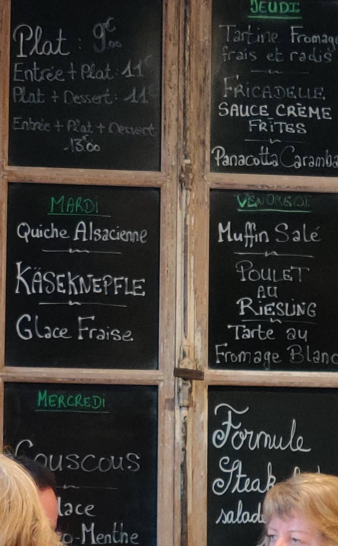 Menu au L'Auberge du Landeck restaurant, Wittersheim