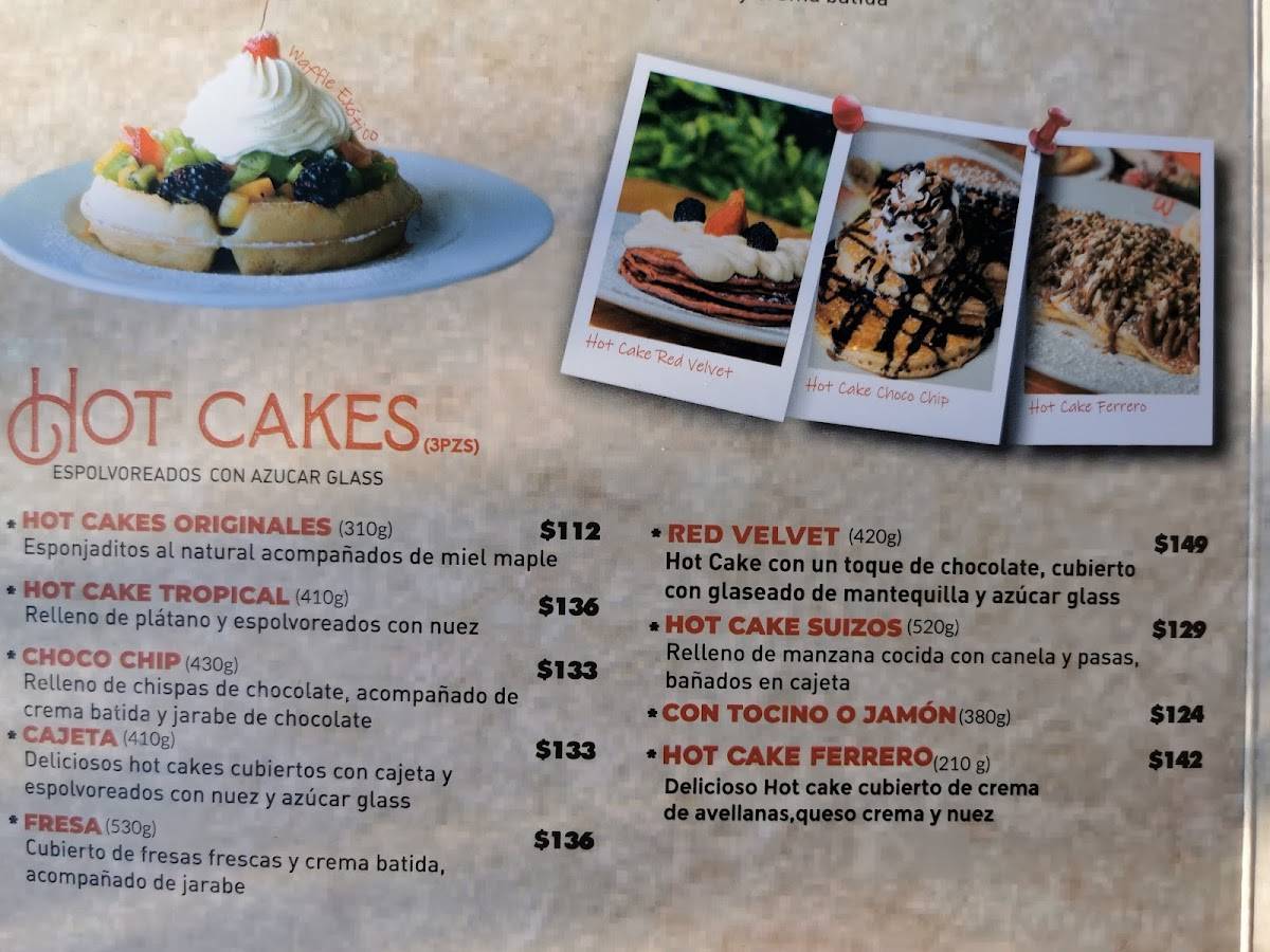 Carta de cafetería La Casa Del Waffle - Libertad, Guadalajara, Libertad ...