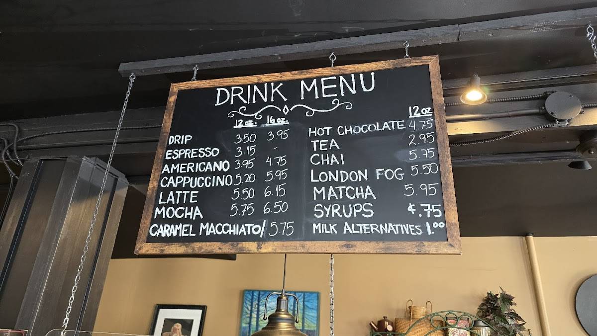 Menu at La Isla Café, Nanaimo