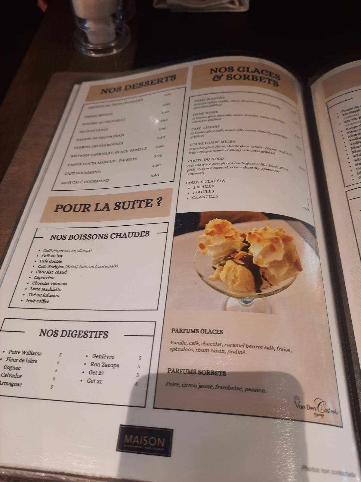Menu au La MAISON restaurant By E.Leclerc, Bailleul