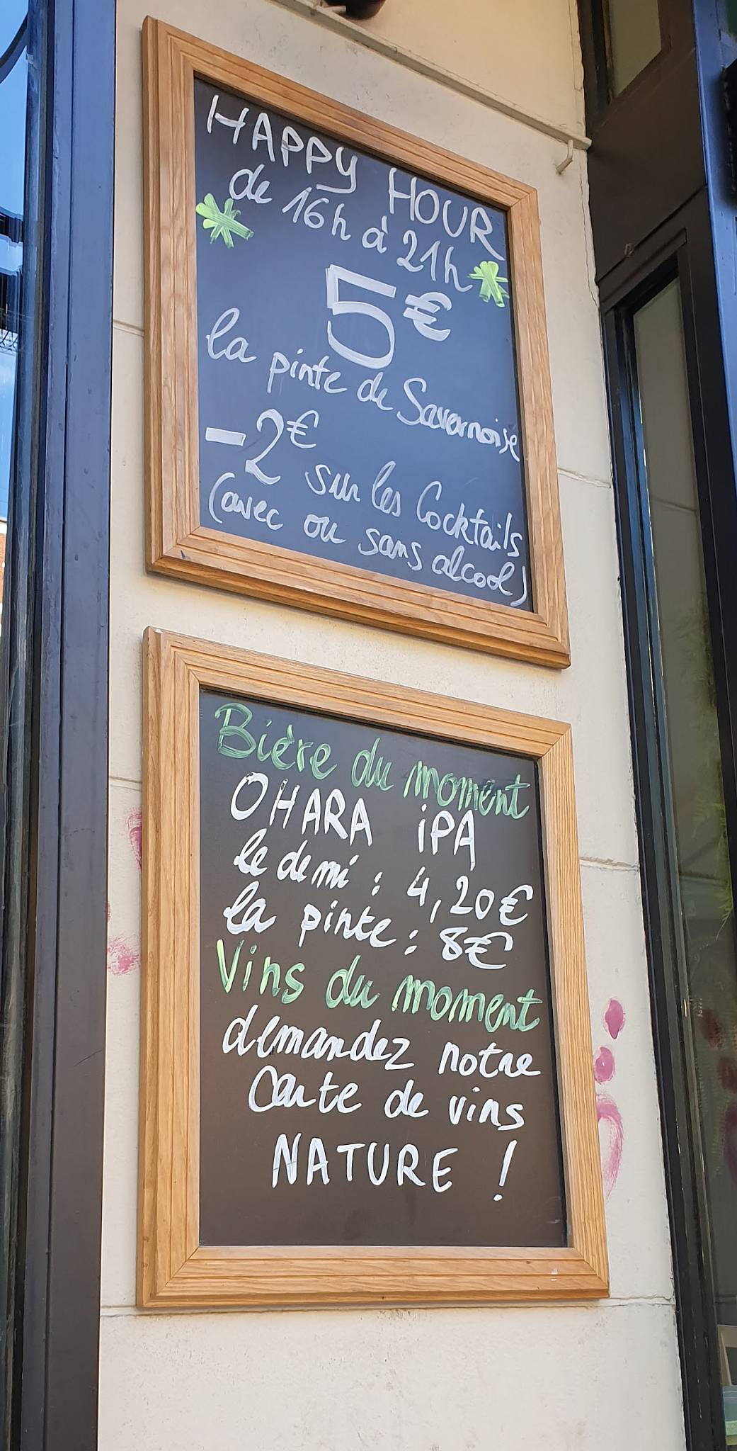 Menu at La Promenade restaurant, Paris, 32 Av. Daumesnil