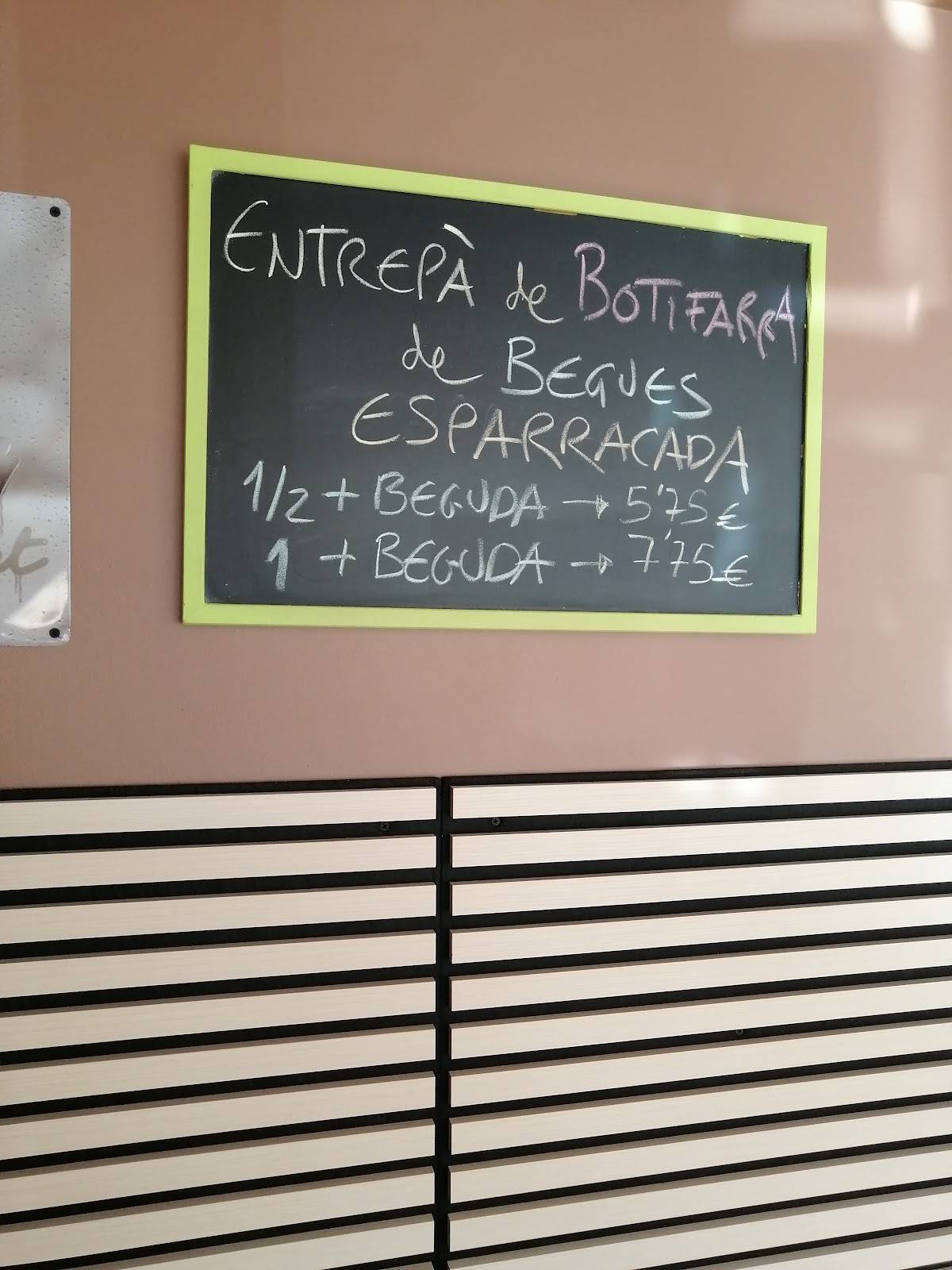 Carta del pub y bar La Torna, Gavà