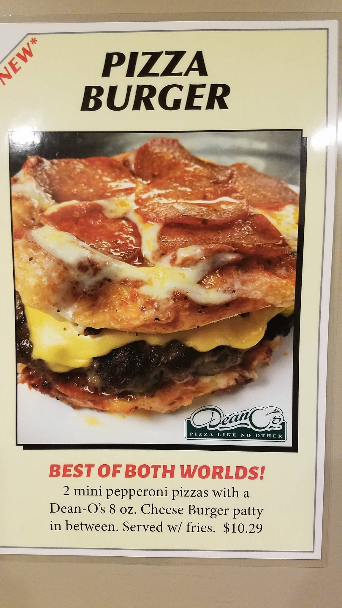 Menu at Deano's Pizza pizzeria, Lafayette, Kaliste Saloom Rd