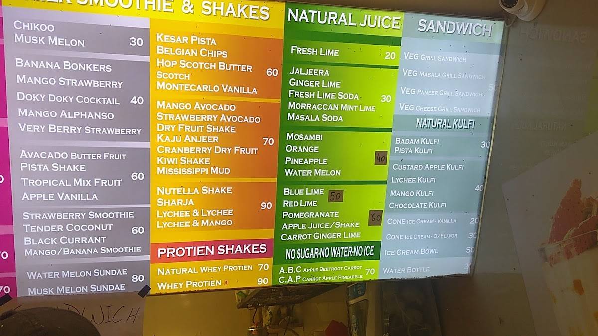 Menu at Lassi Ghar, Siliguri, Hathi More