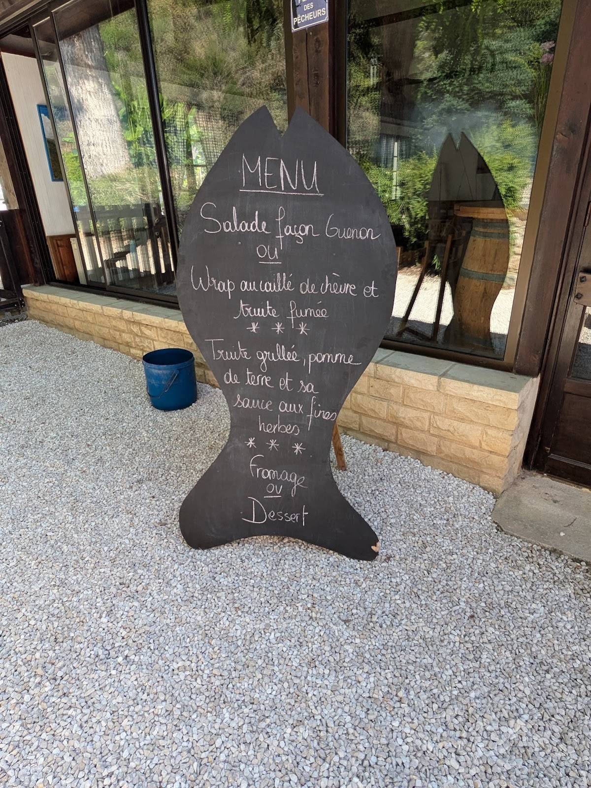 Menu au Le Gouffre du Blagour restaurant, Lachapelle-Auzac
