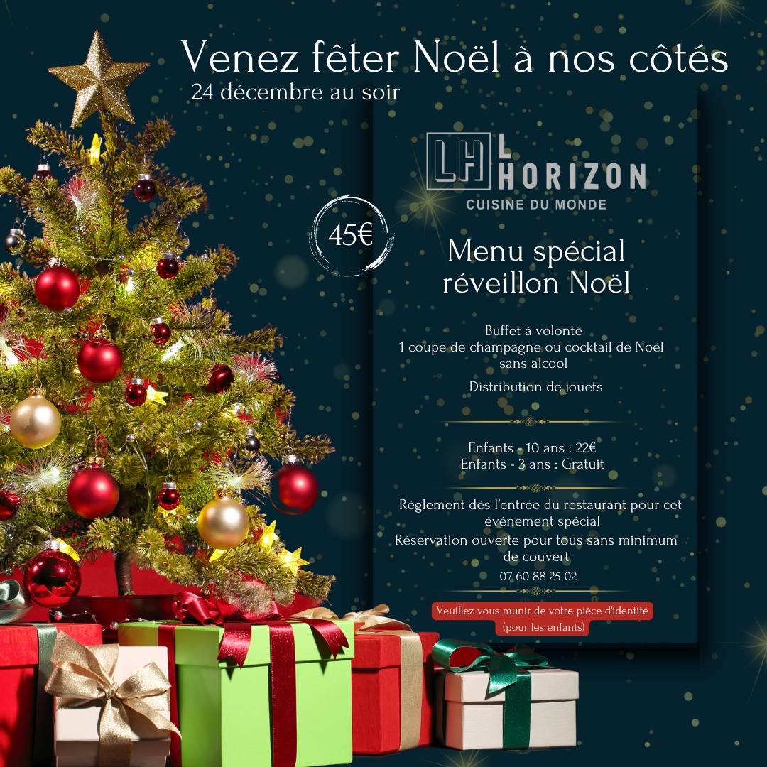 Menu au Restaurant l'Horizon, Le Havre