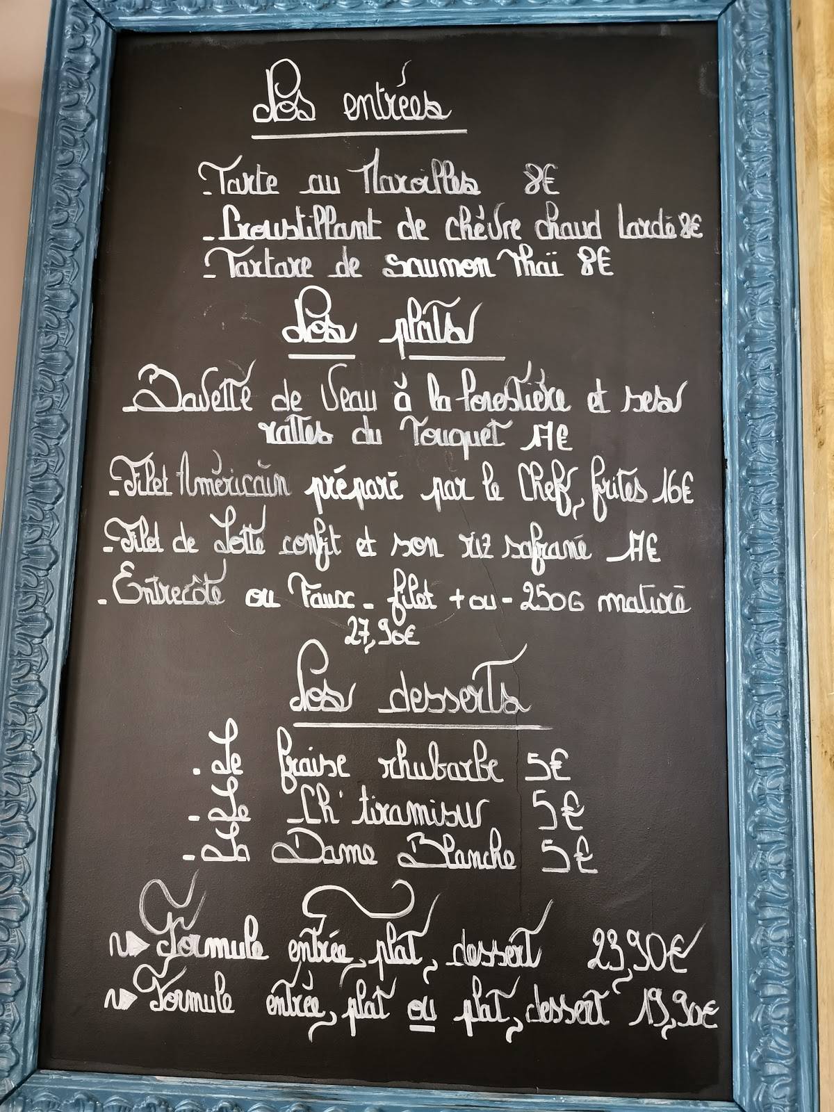 Menu au Le Moulin de Croy restaurant, Condé-sur-l'Escaut