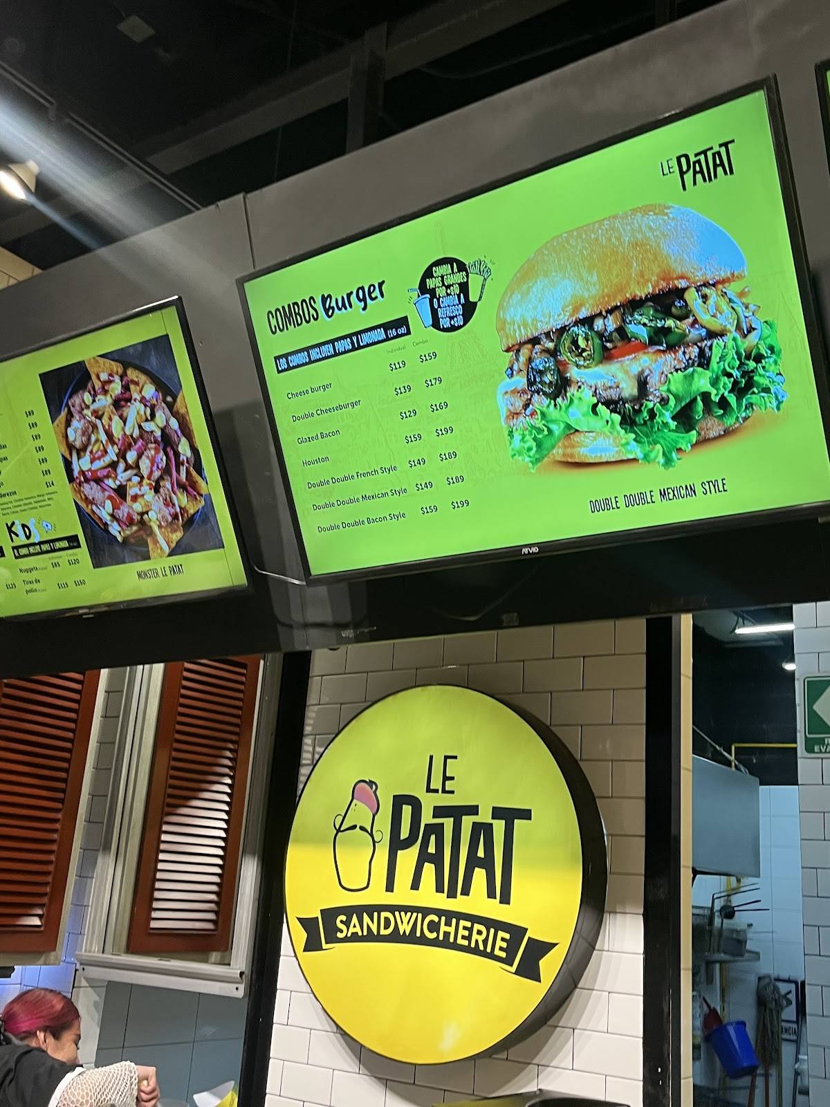 Carta del restaurante Le Patat, Ciudad López Mateos, Calz. Vallejo 1090