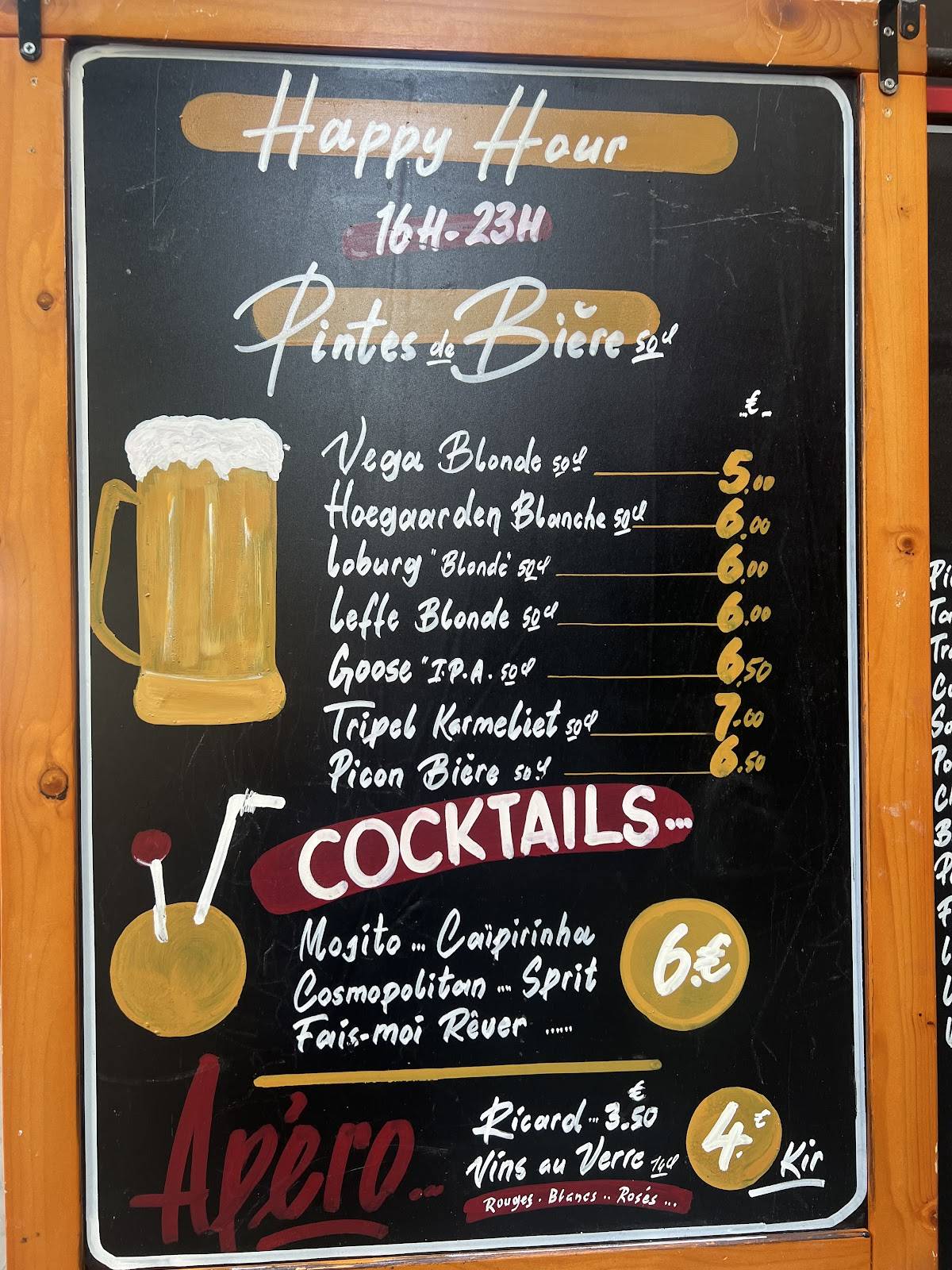 Menu at Le Toucan Café, Paris, 10 Av. de la République