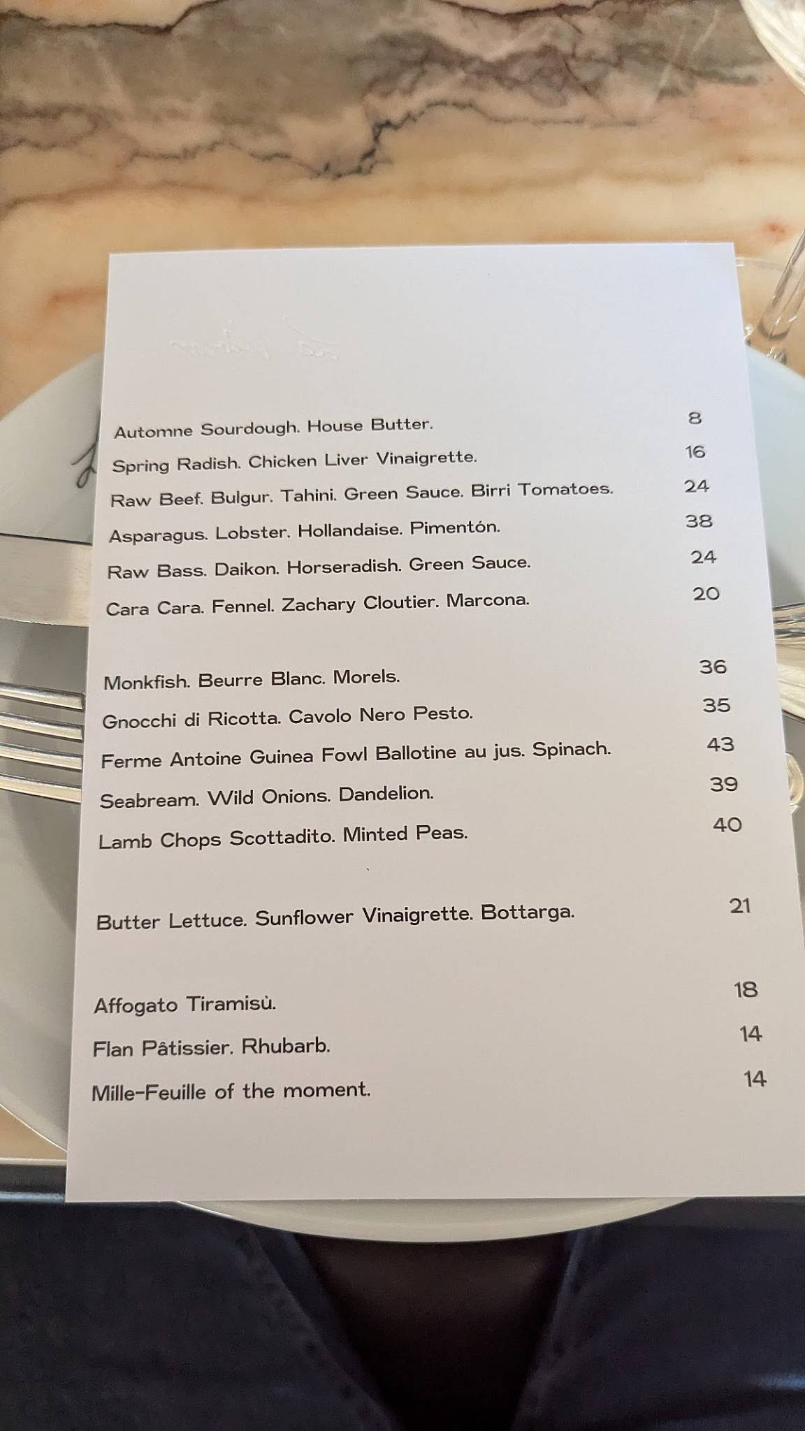 Menu au Le Violon pub et bar, Montréal
