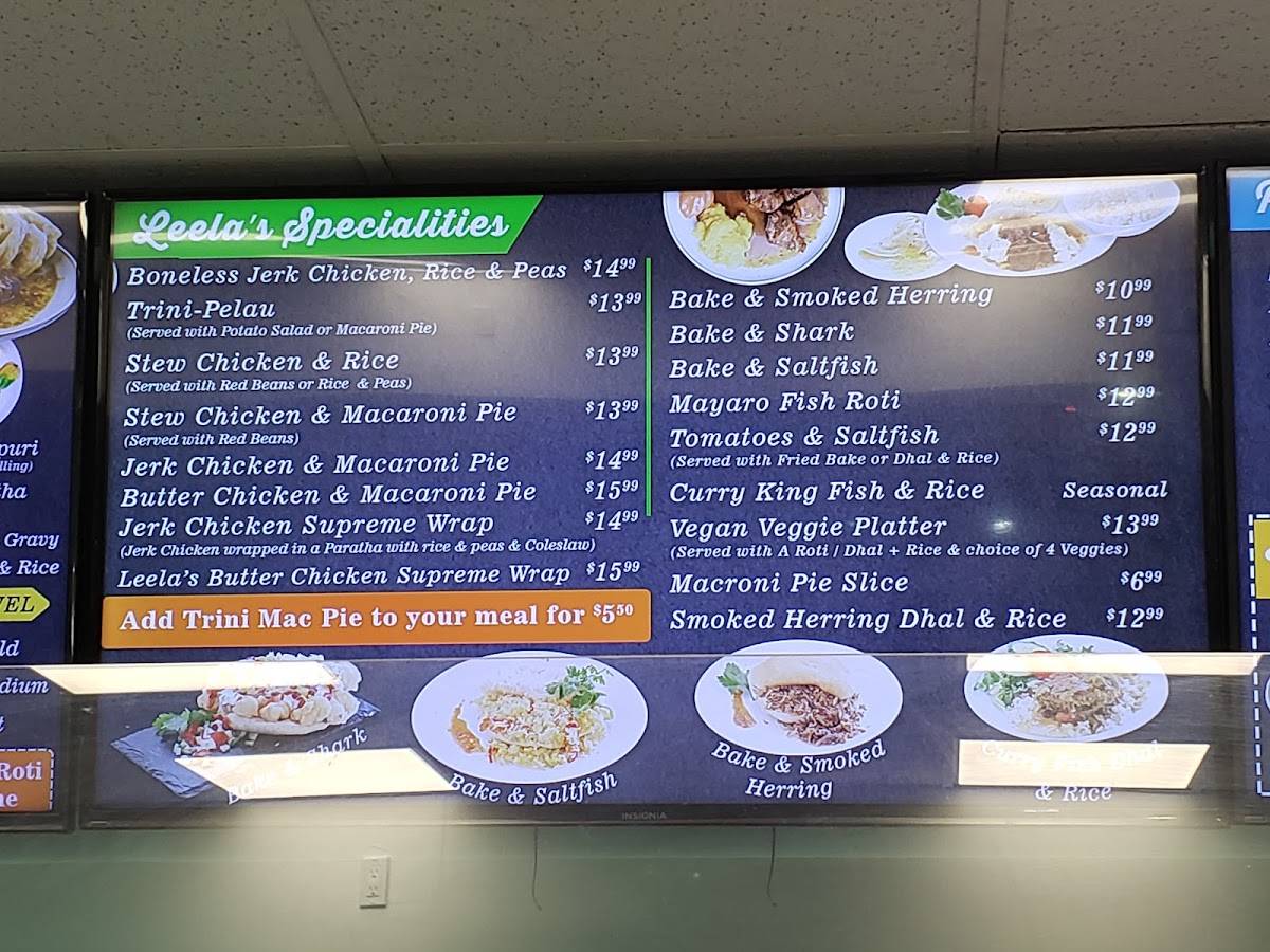 Menu at Wicked Carib, Caribbean Food Culture restaurant, Toronto