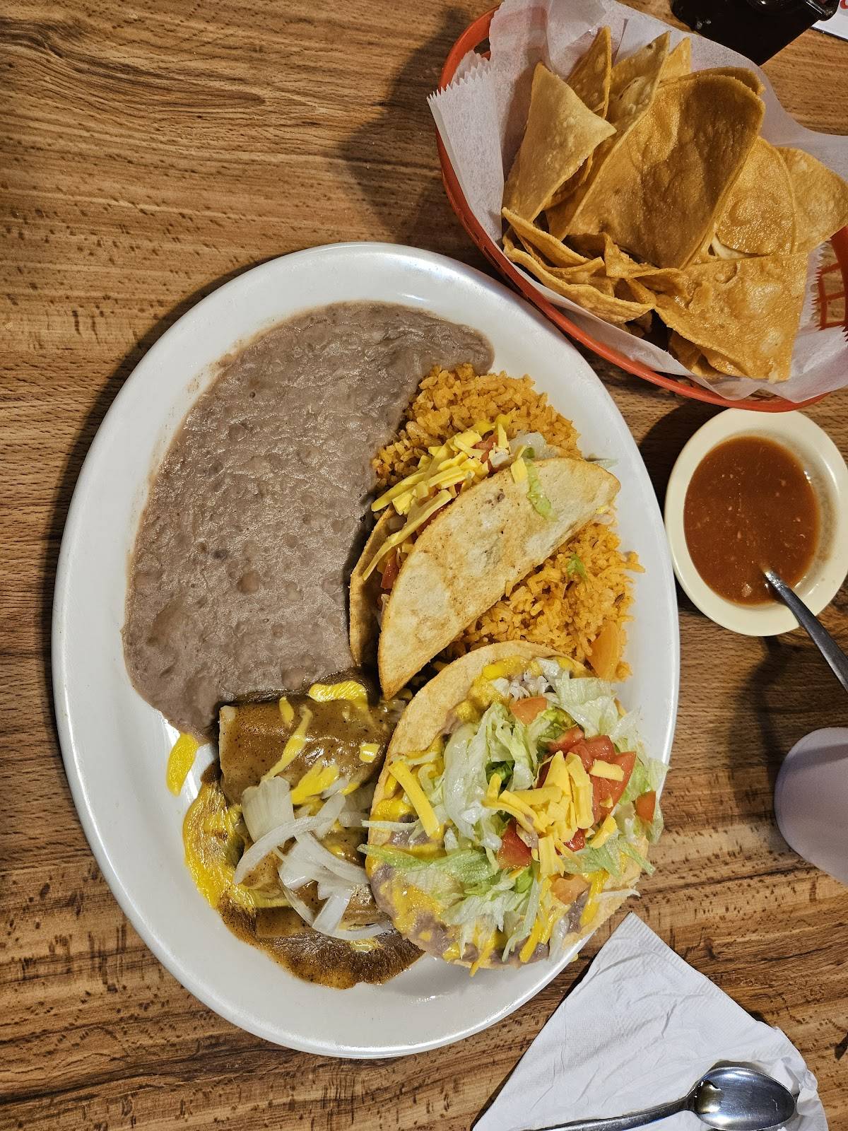 Menu at Leticia's Mexican Restaurant, Weimar