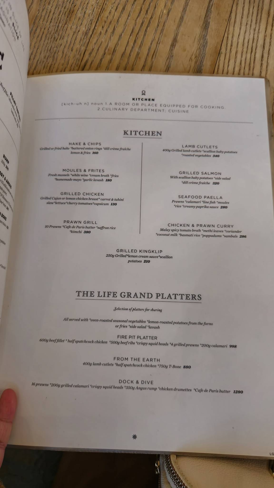 Menu at Life Grand Cafe Waterfall, Midrand, Waterfall Corner
