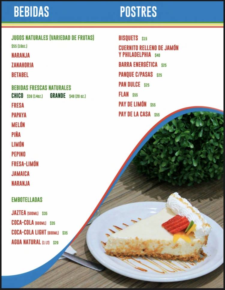 Carta del restaurante Lima Limon, Culiacán Rosales