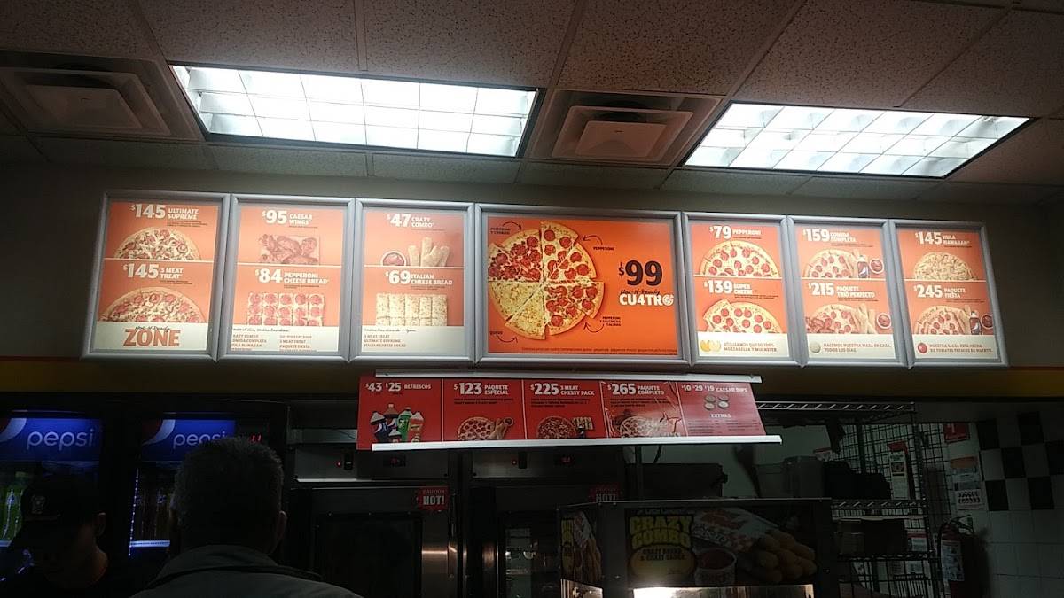Carta del restaurante Little Caesars Pizza, Tecate