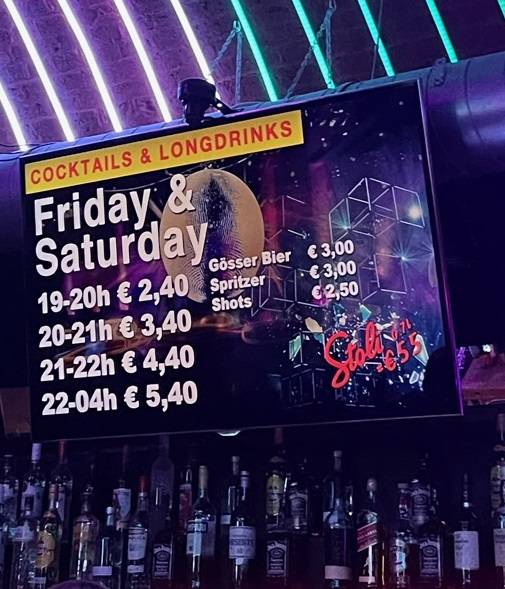 Speisekarte von Loco Bar, Wien, 1090 Wien