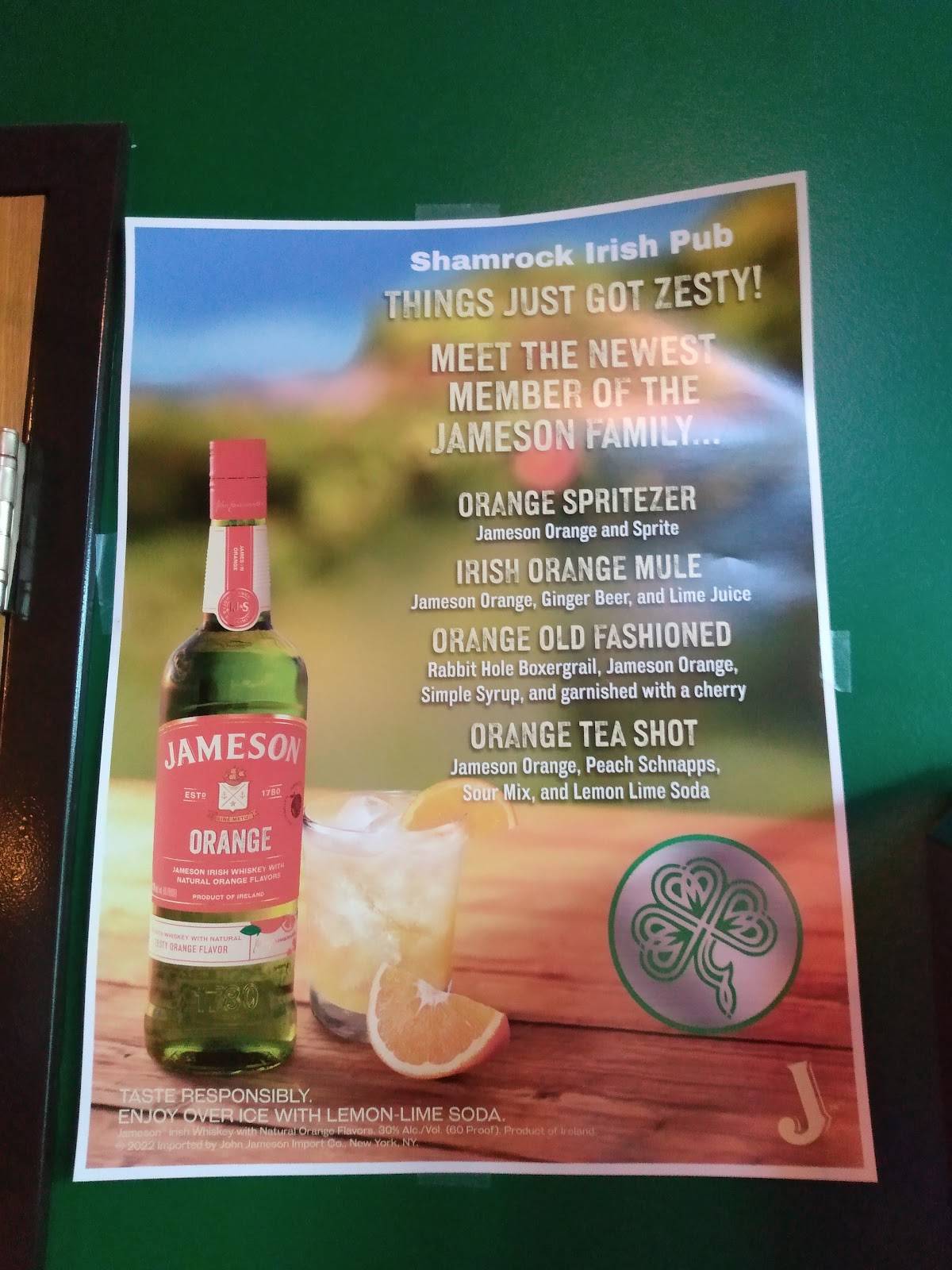 Menu at Shamrock Irish Pub, Logan, 62 E Main St