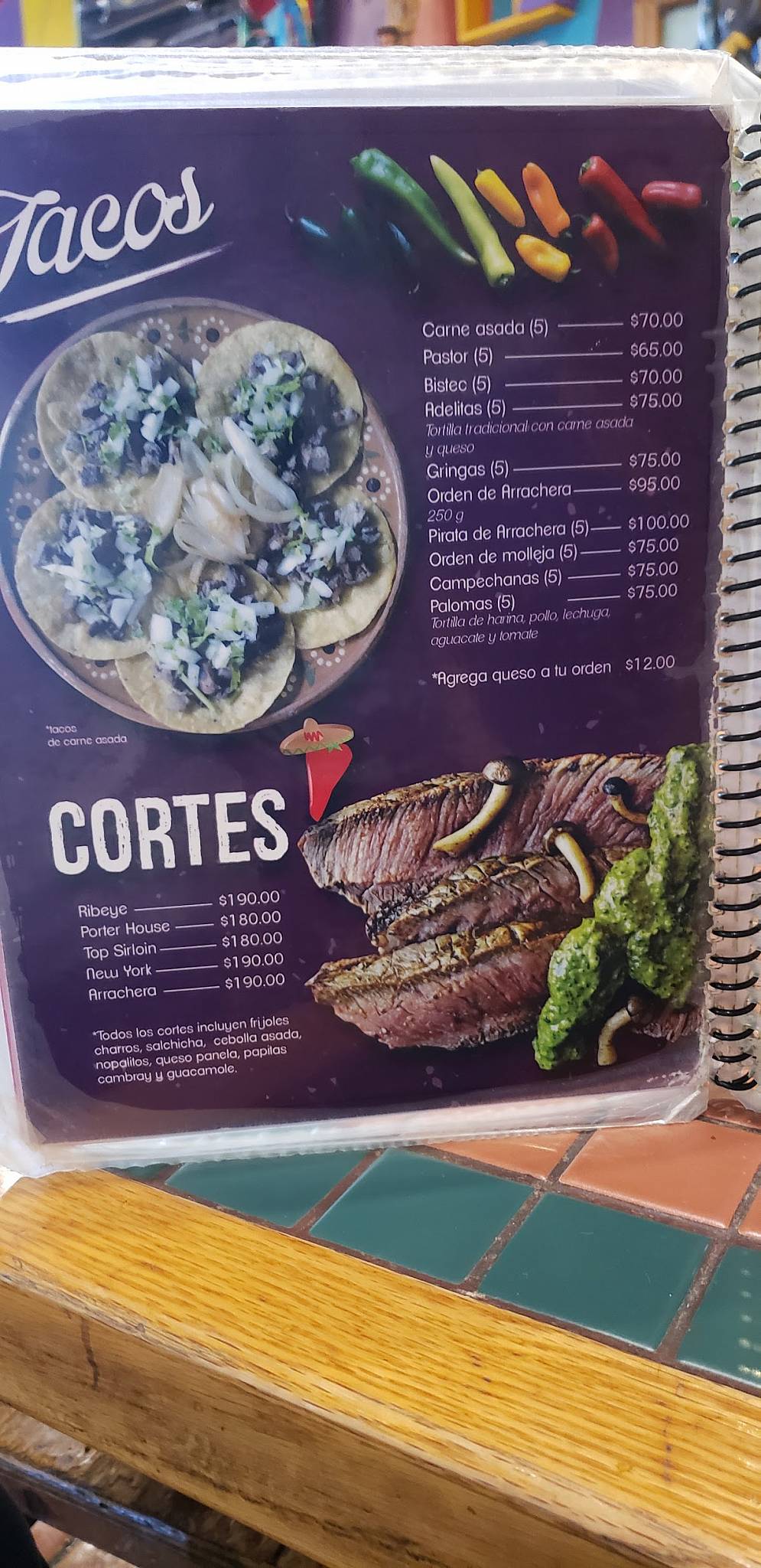 Carta del restaurante Los Adobes, Saltillo, Blvd. Eulalio Gutiérrez ...