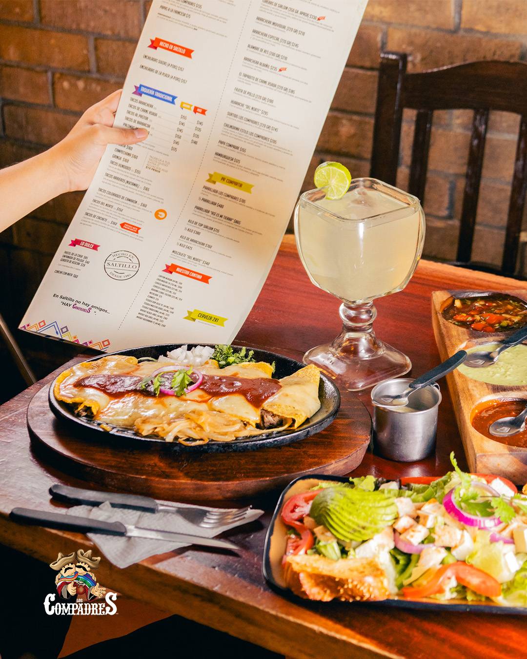 Carta del restaurante Los Compadres Centro, Saltillo, Lic. Benito ...